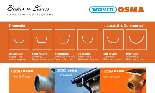 Osma PVC-U Guttering | Amazon 7T Range | Osma DeepLine - Baker and ...