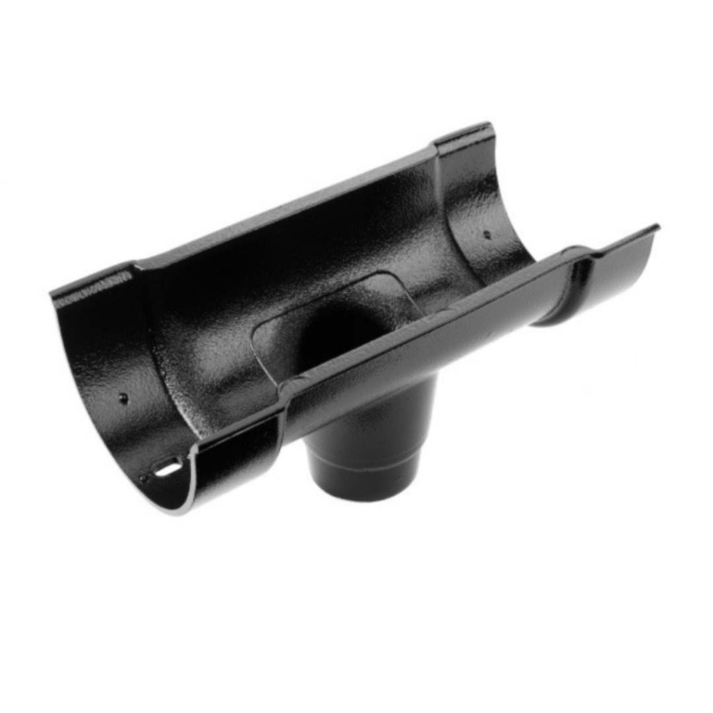 Alumasc Half Round Running Outlets With Double Spigot Socket 63mm Pipe ...