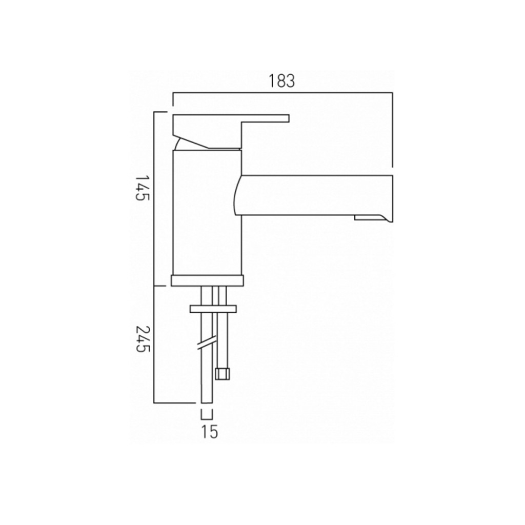 Vado Sense Mono Bath Filler - Baker and Soars