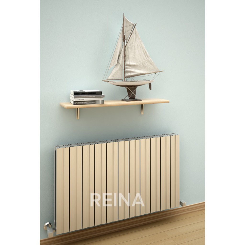 Reina Bova Horizontal Single Aluminium Radiator - Baker and Soars