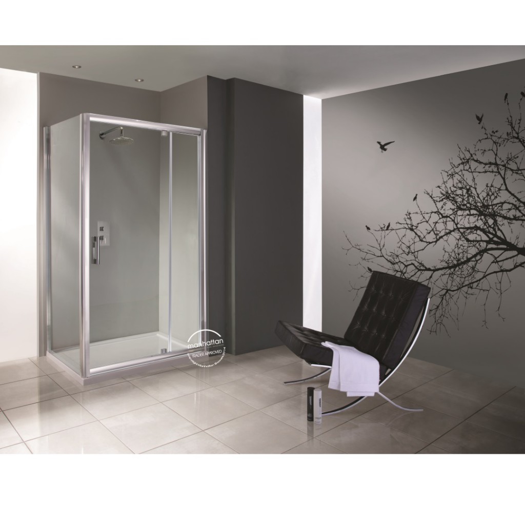 Manhattan 6 Pivot Door Shower Enclosure - Baker and Soars