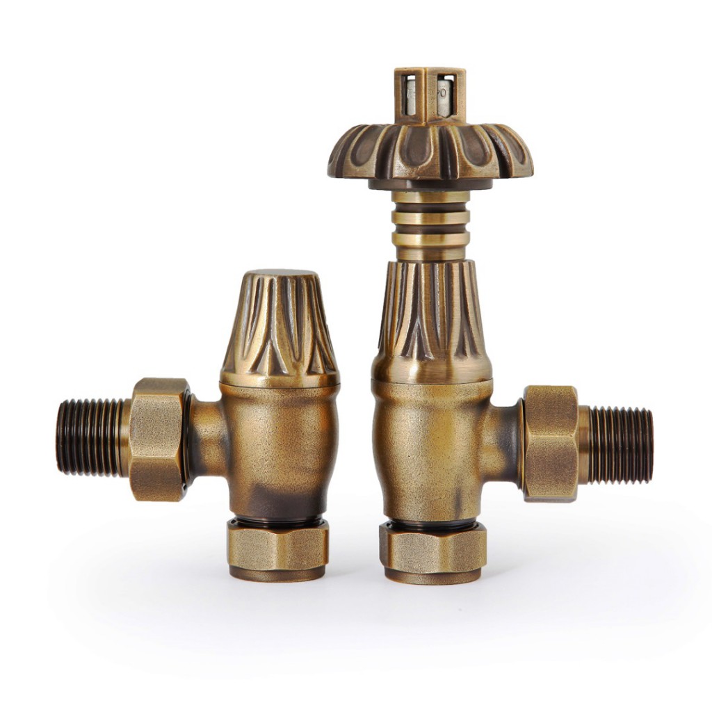 Westminster Antique Styled Thermostatic Radiator Valve Brass RD-RR09 ...