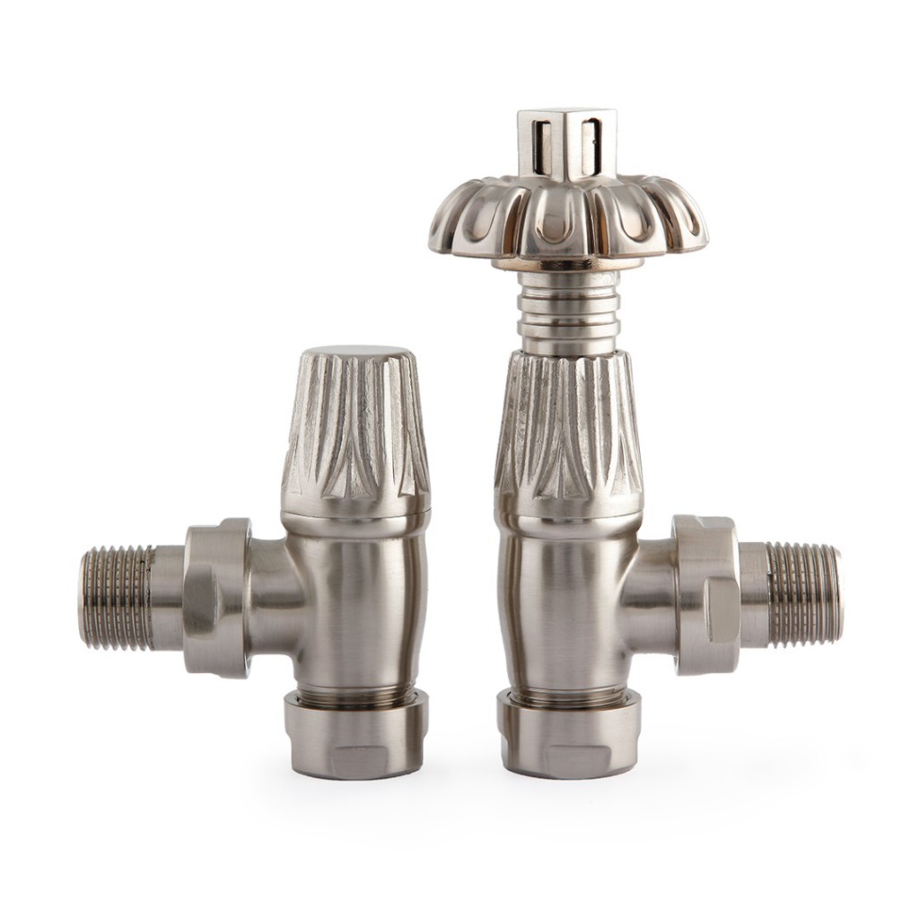 Westminster Antique Styled Thermostatic Radiator Valve Satin Nickel RD ...