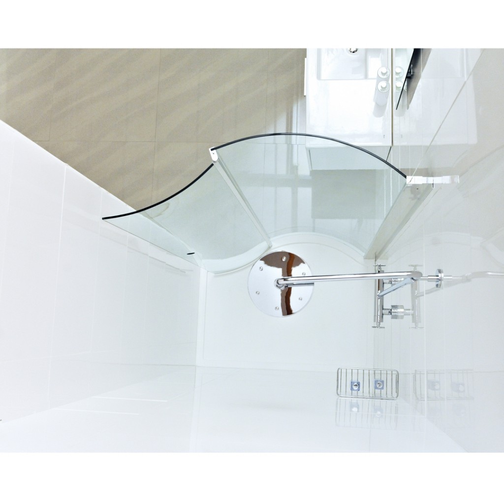 Roman Showers Lumin8 Wave Walk-In Shower Enclosure - Baker and Soars