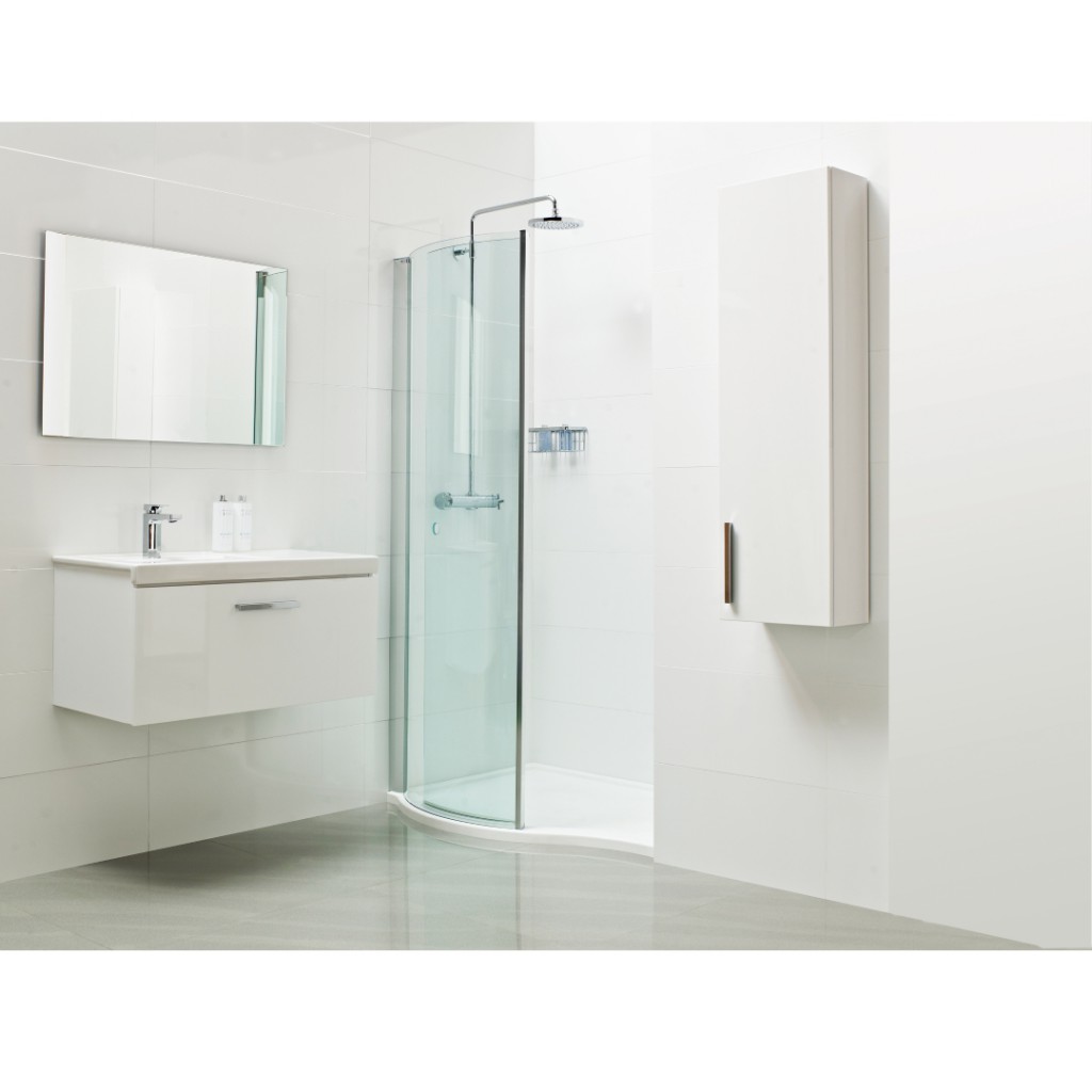 Roman Showers Lumin8 Wave Walk-In Shower Enclosure - Baker and Soars