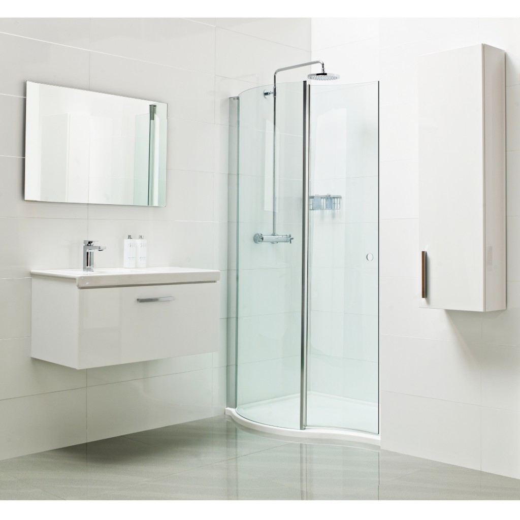 Roman Showers Lumin8 Wave Walk-In Shower Enclosure - Baker and Soars