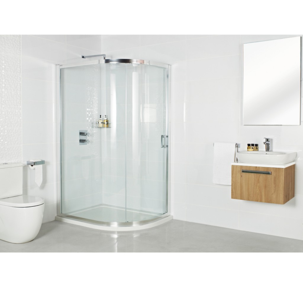 Roman Showers Embrace One Door Quadrant Shower Enclosure - Baker and Soars