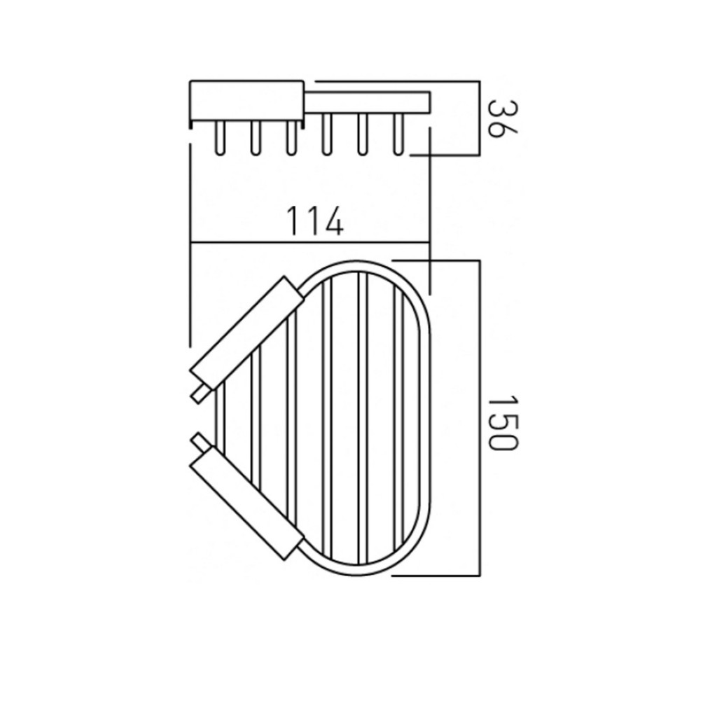 Vado Small Triangular Basket BAS-2015S-C/P - Baker and Soars
