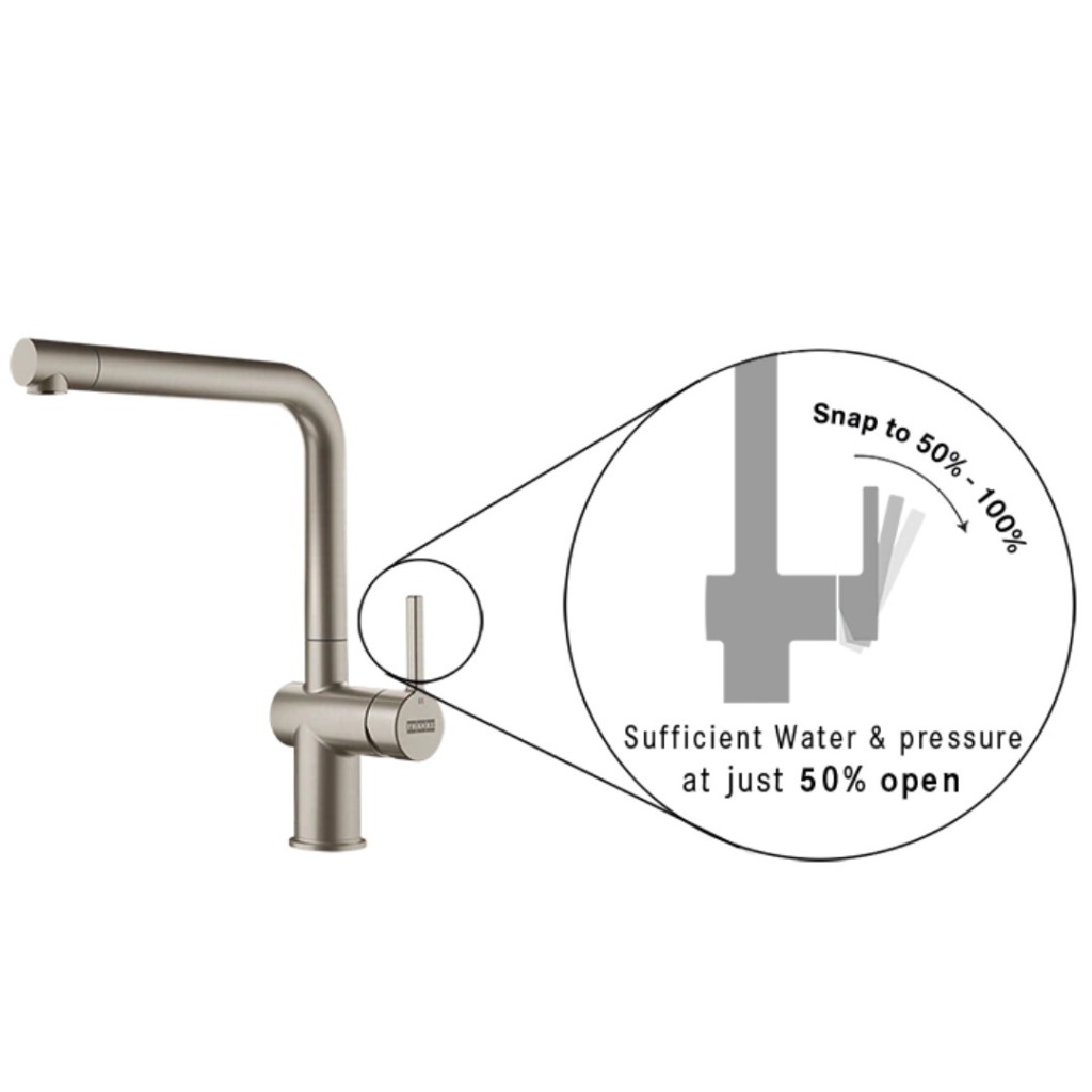 Franke Active L Swivel Spout Kitchen Sink Mixer Tap - Baker and Soars